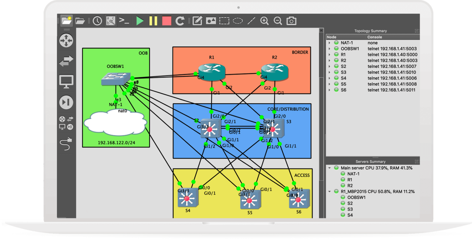 The bridge between theory and practice in networking — Dynamips