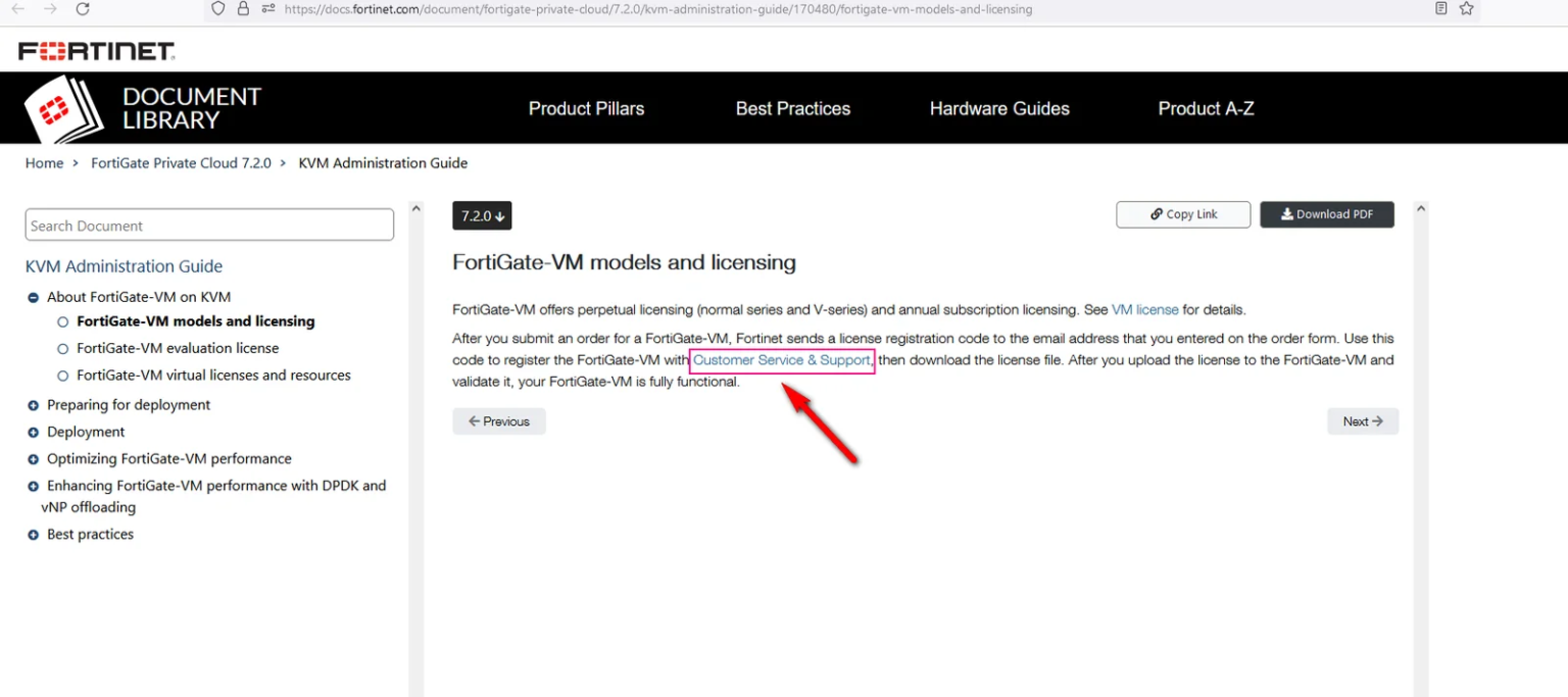 How do I activate the 60-day trial license on FortiGate-VM?